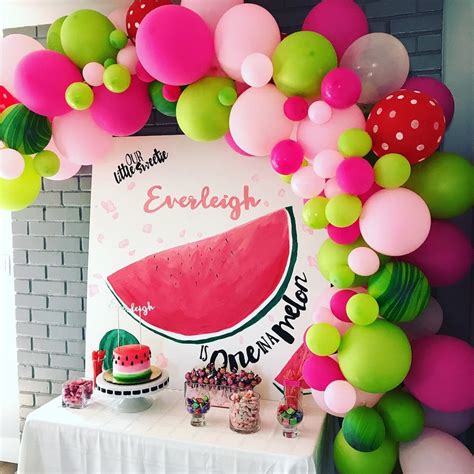 “one In A Melon” A Watermelon 1st Birthday Party Dandelion Women