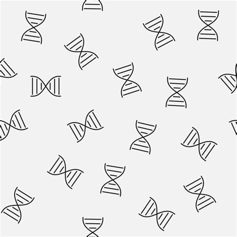 Premium Vector Outline Dna Abstract Vector Seamless Pattern