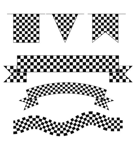 Checker Flag Design Vectors And Illustrations For Free Download