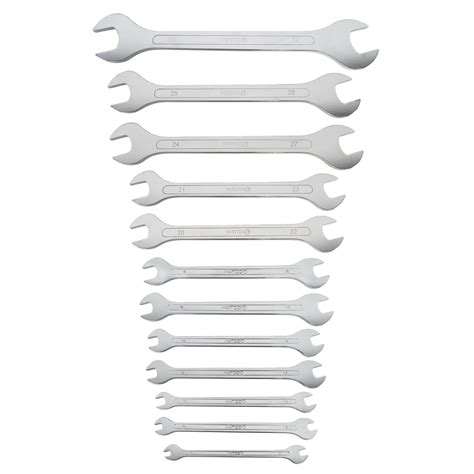 12 Piece Master Metric Thin Flat Wrench Set Matco Tools