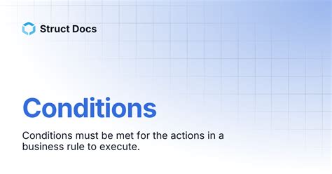 conditions struct docs