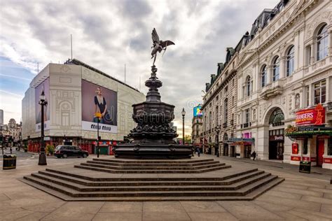 Statue Of Eros On Piccadilly Circus London Uk Editorial Image Image