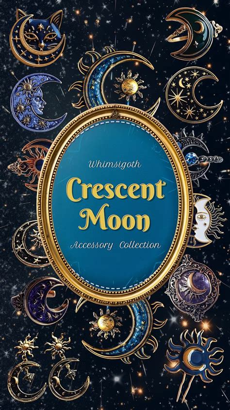 Whimsigoth Crescent Moon Design Element Free Photo Rawpixel