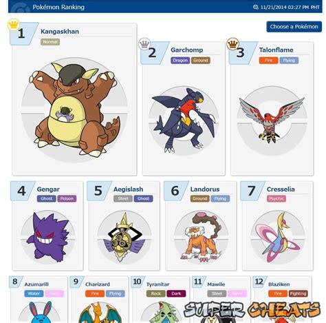 Rating Battle Pokemon Omega Ruby