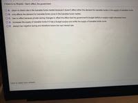 Answered If There Is No Ricardo Barro Effect The Govermment O A