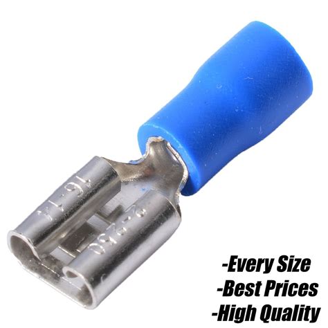 Red Blue Yellow Insulated Female Spade Terminal Connector Crimp