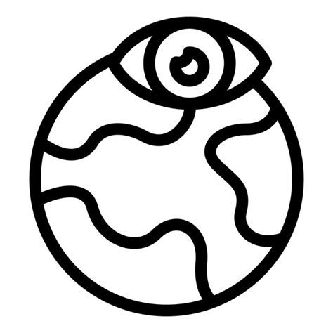 Premium Vector Big Brother Eye Watching Global Surveillance