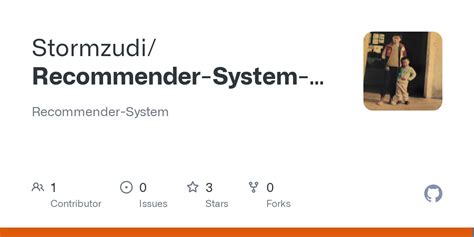 GitHub Stormzudi Recommender System With TF Pytorch Recommender System