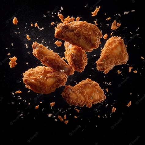 Un Fondo Negro Con Una Imagen De Alitas De Pollo Y Las Palabras Alitas