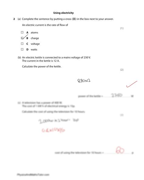Solution Practical Electricity 1 Qp 3 Studypool