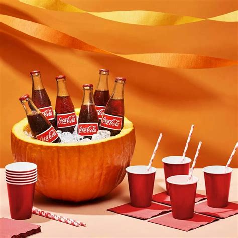 Halloween Cooler Centerpiece With Coca Cola Coca Cola Themed Food Coca Cola Party Drink Ideas