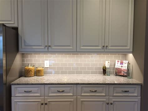 Clear Glass Subway Tile Backsplash