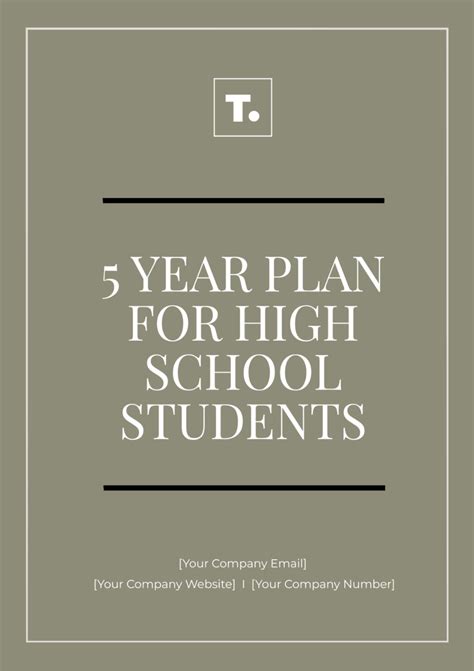 Free 5 Year Plan Templates Editable And Printable