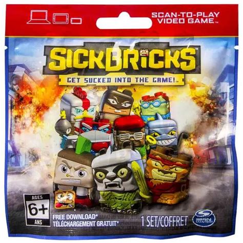 Sick Bricks Bucky Blastoff Vs Berserker Bot Character Pack Spin Master