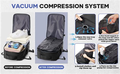 Boxsam Large Vacuum Travel Backpack With Pump For Women