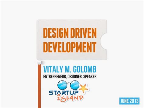 Design Driven Development Startup Island Conference Hvar Croatia Pdf