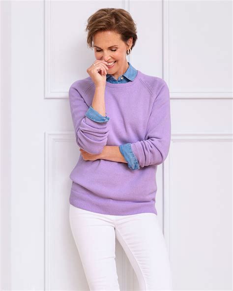 Cotton Crew Neck Jumper At Cotton Traders