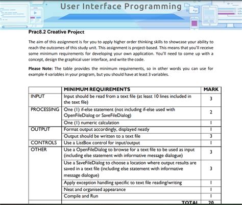 solved user interface programming prac8 2 creative project