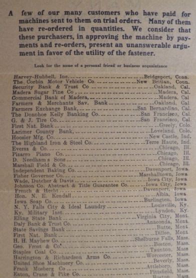Antique Clipless Paper Fastener Mailer ~ Newton Iowa Vintage Booklets Catalogues Brochures
