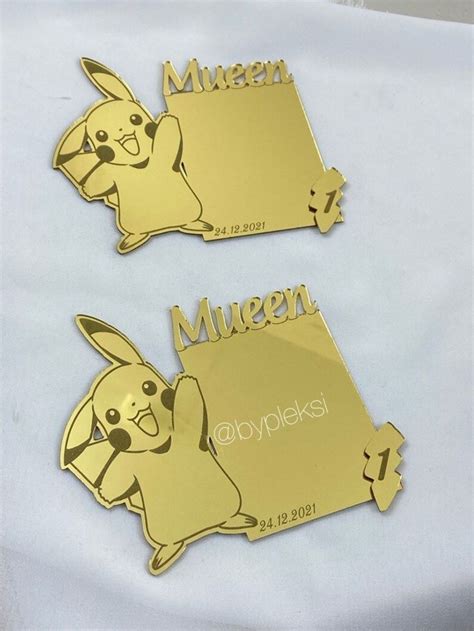 Personalized Pokemon Pikachu Photo Frames Pokemon First Etsy Turkey