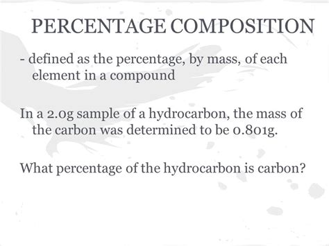 Percent Composition Definition