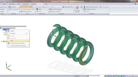 Mastering Spring Design In Solid Edge Step By Step Tutorial Youtube
