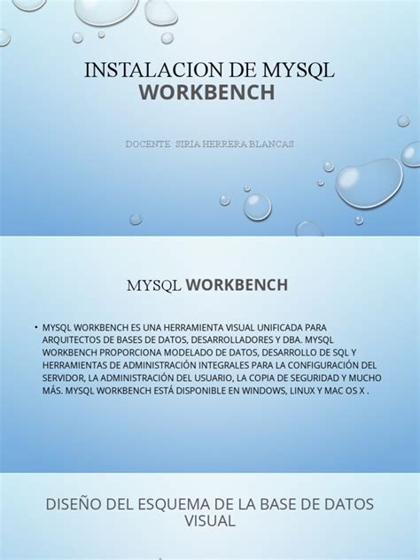 Guía De Instalación Mysql Workbench Pdf Arte