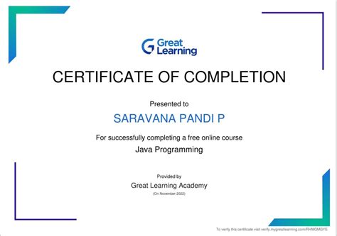 Saravana Pandi P On Linkedin Greatlearning Java Continuouslearning