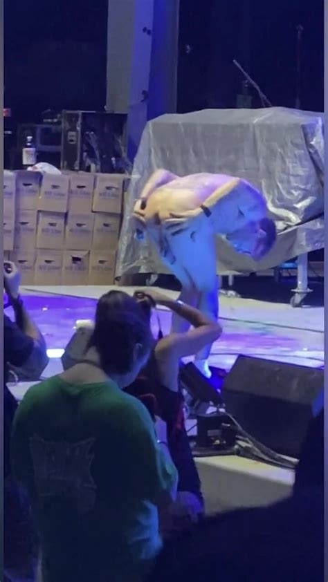 Celebrity Shows His Asshole Onstage