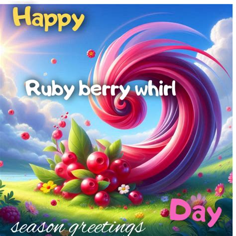 Plantilla De Blue Joyful Happy Ruby Berry Whirl Day Instagram Post