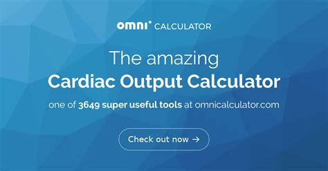 Cardiac Output Calculator