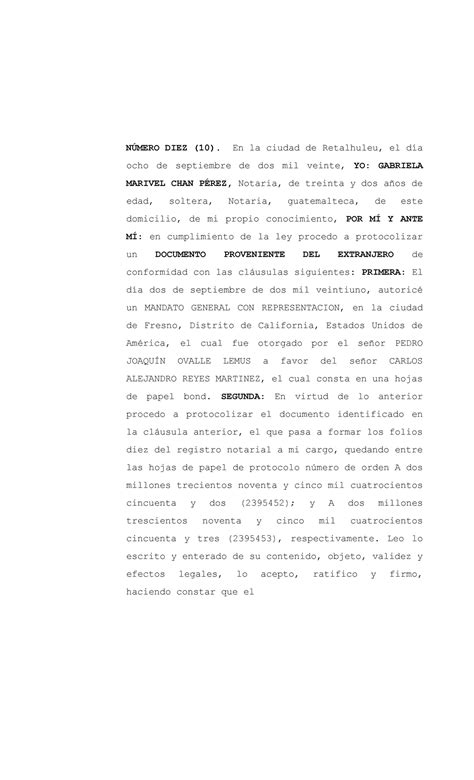 Ejemplo De Protocolizacion Del Acta Constitutiva Ejemplo