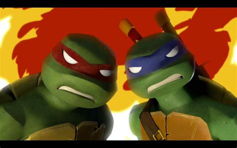 Tmnt 2012 Leo And Raph By Giorj Theblackninja On Deviantart