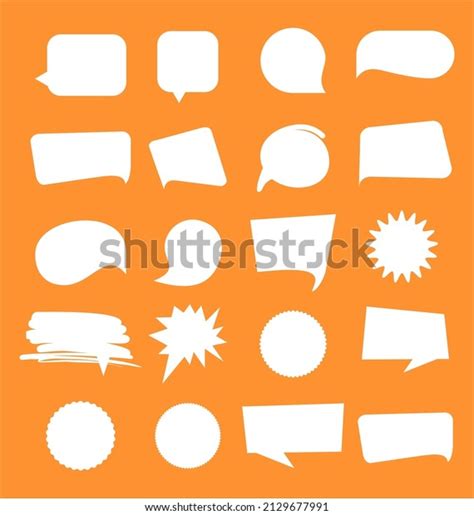 Collection Speech Bubble Modern Design Icons Stock Vector Royalty Free