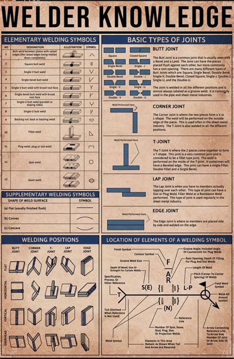 Welding Symbols Convey Information About The Weld Joint And Specifications Some Common Welding
