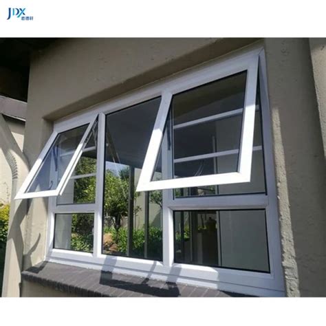 Double Glazed Upvc Bathroom Size Awning Window Glass Commercial Build