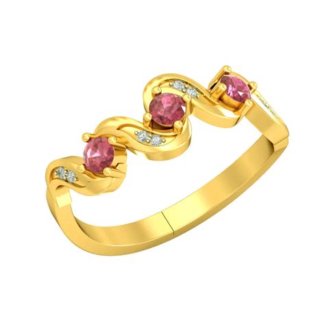 Diamond Ruby Rings White And Gold Engagement Rings Surat Diamond