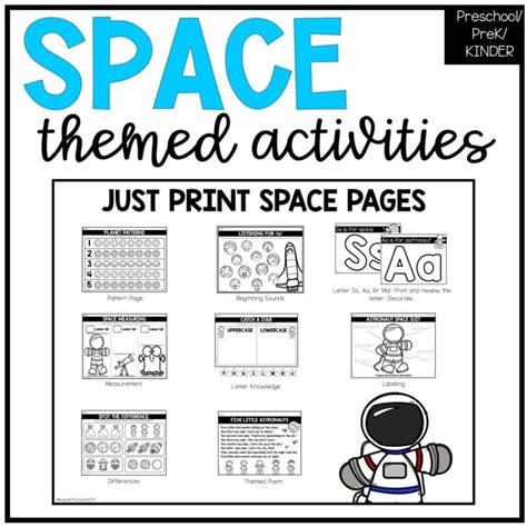 Space Themed Centers And Activities For Preschool Pre K And Kindergarten