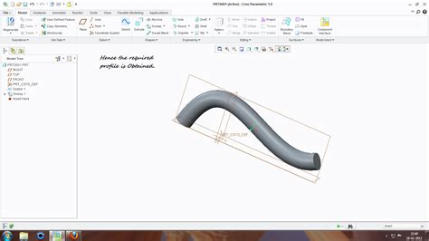 Sweep Command In Creo Parametric 10 Grabcad Tutorials