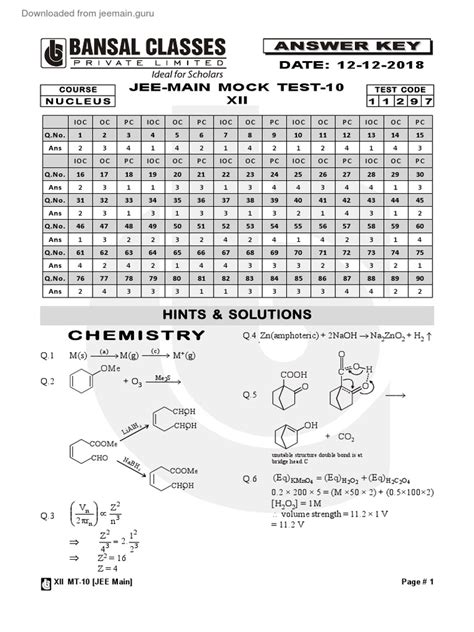 Bansal Classes Pdf Smelting Force