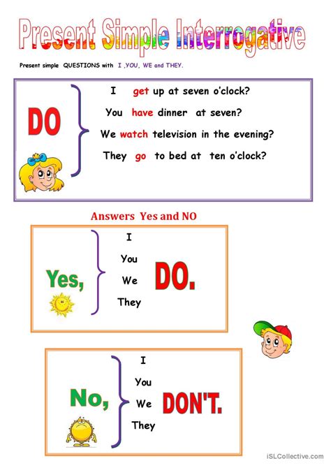 Present Simple Interrogative Discus English Esl Worksheets Pdf And Doc