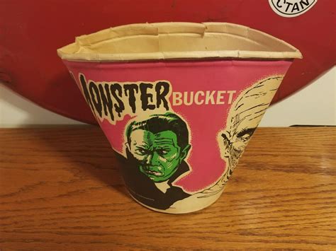 Vintage Monster Bucket Movie Theater Popcorn Bucket Frankenstein