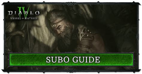 Subo Mercenary Guide And Best Skills Diablo 4 Vessel Of Hatred D4