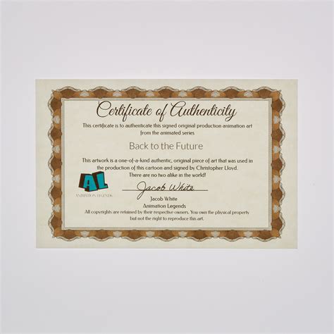 Christopher Lloyd Signed Animation Cel V 3 Christopher Lloyd Signed Cels Touch Of Modern