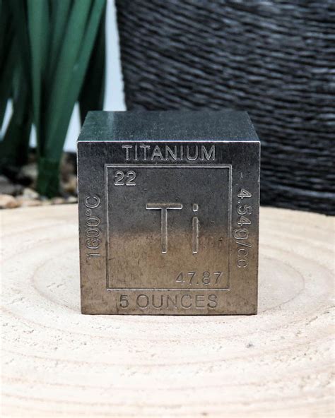 Titanium Element Cube Etsy Titanium Metallic Element Cufflinks