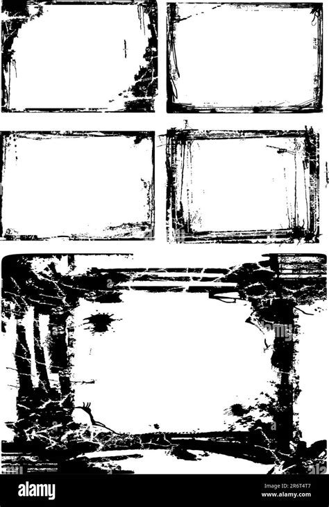 Grunge Texture Border Design For Your Label Stock Vector Image And Art Alamy