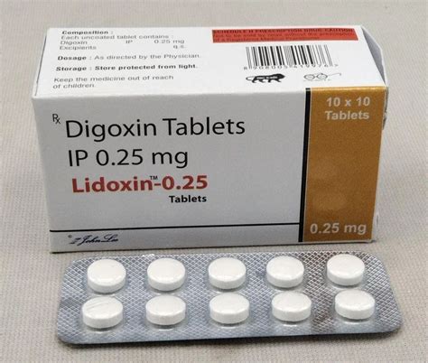 Digoxin 025mg Tablet At ₹ 131stripe डिगोक्सिन टैबलेट In Mumbai