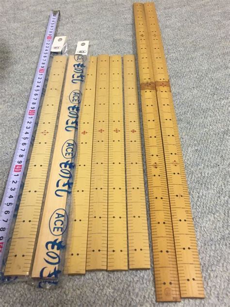 竹ものさし 竹定規 38、60cm 竹尺 定規 物差し ものさし 裁縫道具 文房具 洋裁★8点セット 新品含む Ace 希少 当時物 昭和レトロ の落札情報詳細 ヤフオク落札価格情報 オークフリー
