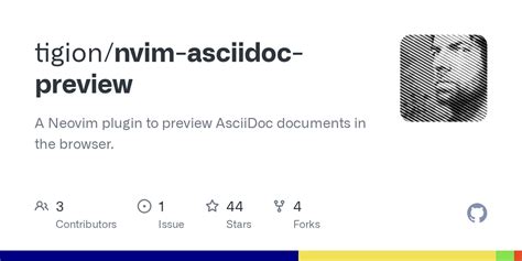 Github Tigionnvim Asciidoc Preview A Neovim Plugin To Preview Asciidoc Documents In The Browser