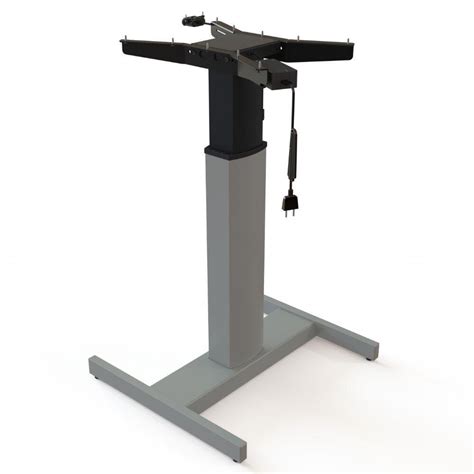 Conset 501 19 Elektrisches Schreibtischgestell Silber Schwarz Ergo2work